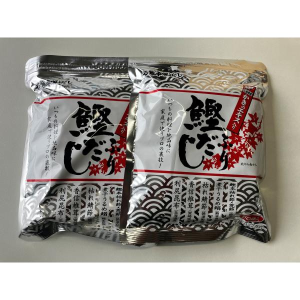 いつもの料理を絶品味に　家庭で使うプロの裏技！使いやすいティーパックタイプのだしです。名称：和風だし原材料：食塩、砂糖、鰹節、うるめ鰯、鯖節、椎茸、粉末醤油、かきエキス、ブドウ糖、でん粉、デキストリン、昆布、酵母エキス、たん白加水分解物、調...