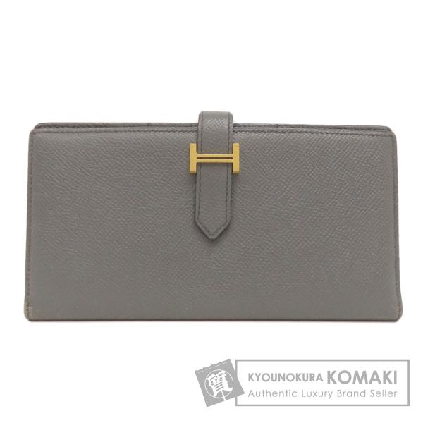 ■商品情報商品番号：075914314（cacfbaah）ブランド：HERMES / エルメスアイテム：長財布（小銭入れあり）素材：エプソンサイズ： 縦約9cm 横約17.5cm マチ約1cmカラー：グレー/グレー系■スペック内側：小銭入れ...