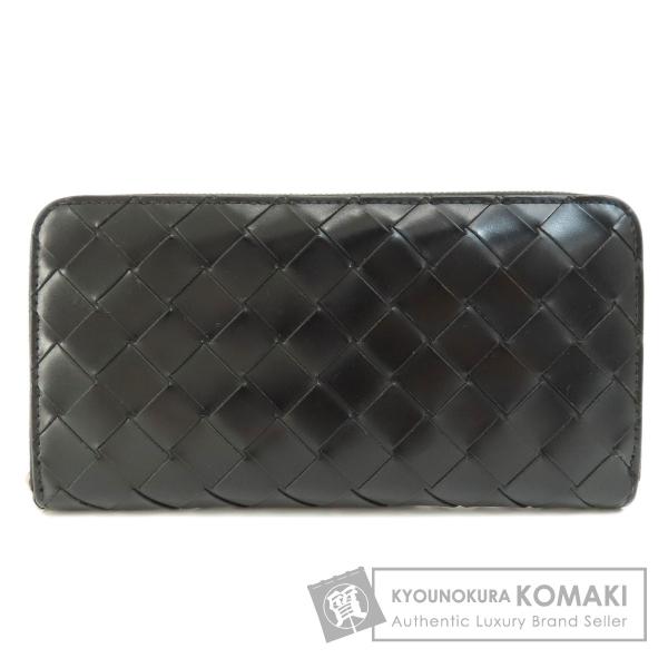 ボッテガヴェネタ BOTTEGA VENETA  イントレチャート  長財布（小銭入れあり） レザー 中古 BOTTEGA VENETA ボッテガヴェネタ イントレチャート 長財布（小銭入れ
