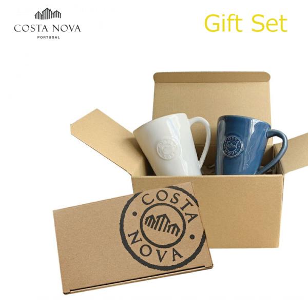 サイズ：マグカップ・1個のサイズ/直径9 x 高さ11.5cm，容量：300ml（1個）（満水時360ml )、箱：横21.5 x奥行き12.5 ×高さ12.5cm素材・材質：ストーンウェア 生産国：ポルトガル ※オーブン・冷凍冷蔵庫・電子...