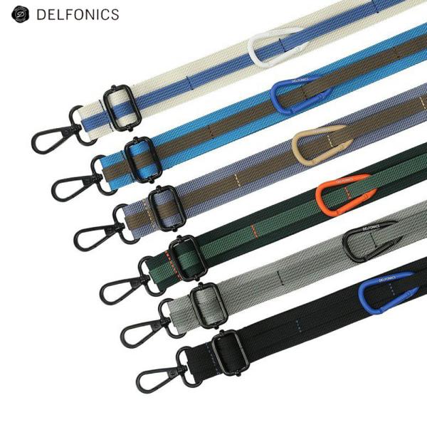 サイズ：横25×長さ680?1250mm素材・材質：PP、亜鉛合金生産国：中国仕様：カラビナ付き/インナーキャリング各種に取付可能デルフォニックスの定番、ロルバーンとインナーキャリングを自分らしくカスタマイズできる新シリーズ「カスタム」。収...