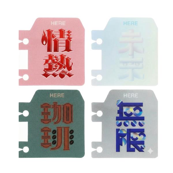 サイズ：横53×縦55mm/パッケージ 横65×縦125×厚み1mm（ヘッダー付き）素材・材質：PET生産国：日本注意事項※生産の都合上、ブックマークは穴横部分が一部白くなっている場合があります。ご使用には問題ございません。あらかじめご了承...