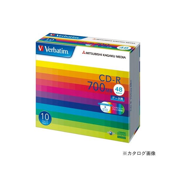 【メーカー】●三菱化学メディア【仕様】●対応倍速：４８倍速●容量：７００ＭＢ●ケース：５ｍｍスリムケース●レーベル：インクジェットプリンタ対応●ワイド印刷エリアタイプ●インデックスカード付●グリーン購入法：○●GPNマーク：○
