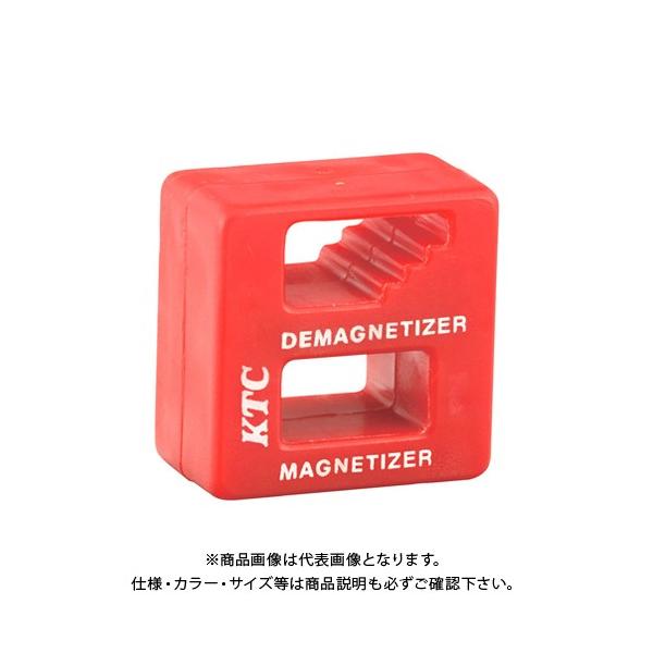 【メーカー】●京都機械工具(株)【特長】●ドライバの軸など、棒状の鉄製品の着磁・脱磁ができます。●DEMAGNETIZER(−)側の穴に軸を通してスライドさせると脱磁、MAGNETIZER(＋)側の穴に軸を通してスライドさせると着磁できます...