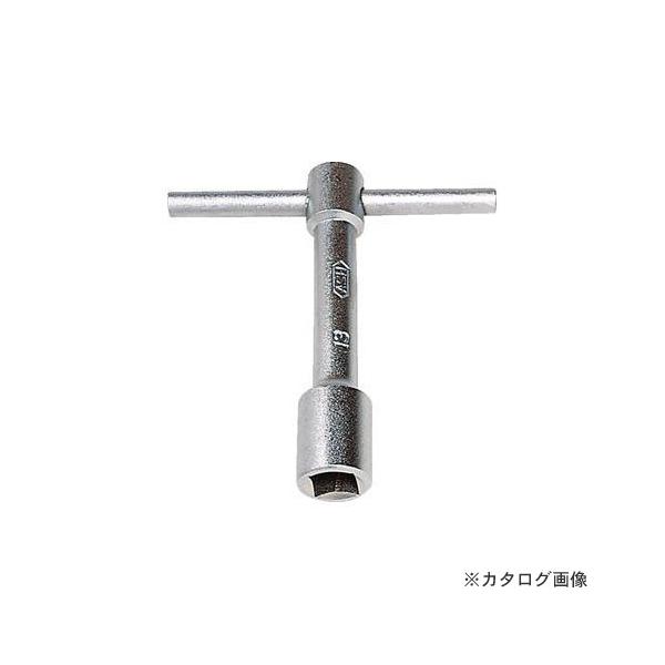 【メーカー】●旭金属工業（株）【特長】●早回しなど連続作業がしやすく、力の掛け具合を加減しやすい形状の便利工具です。●材質はS45Cで、表面処理はニッケルクロムメッキです。【用途】●四角ボルト・ナットの締結作業【仕様】●全長(mm):112...