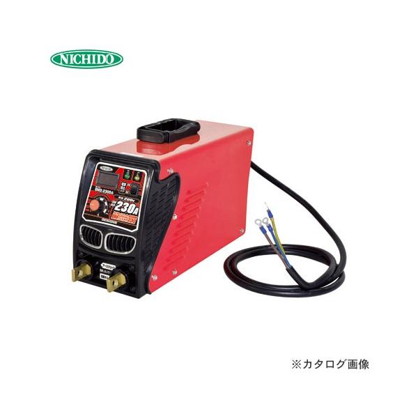 【メーカー】●日動工業（株）【特長】●単相200V専用溶接機です。 ●溶接電流値がデジタル表示なので正確な調整が簡単。【用途】●鉄骨工事・造船業・橋染工事などの補修工事に。【仕様】●溶接電流：230A●使用率：50%●溶接棒(軟鋼棒)：5....
