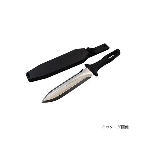 【メーカー】●富田刃物【特長】●シャベル型刀身　 深く根の張った地面でも掘り進める。　 一本で殆どの園芸作業に対応。●総焼入刀身　 鉈のようにも使える頑強な3mm厚刀身。●波刃（セレーションブレード）　 植物の根や枝木からロープまで軽々と切...