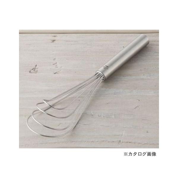 【メーカー名】●貝印【特長】●ホワイトソースなどの粘度のあるものを、こそぎながら混ぜるのに最適。●フラットワイヤー形状。【仕様】●サイズ：295X80X50(mm)●サイズ：100g●材質：金属部：ステンレススチール/ハンドル内部品：ポリプ...
