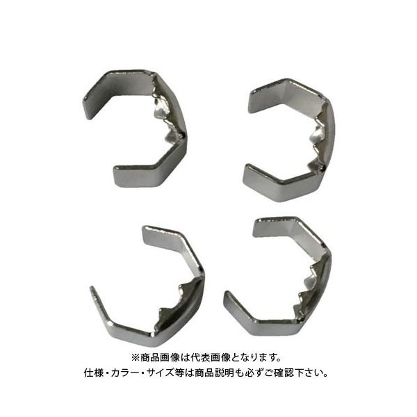 【メーカー】●(株)ユタカメイク【特長】●ペンチでカシメるだけでロープや紐の先端の振れ止めが出来ます。【用途】●ロープ、紐の先端ほつれ止め。【仕様】●適用ロープ径(mm)：3〜6【材質・仕上げ】●スチール【原産国】●日本【1注文あたり入数】...