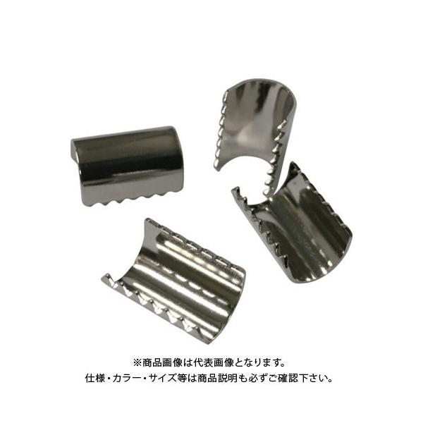 【メーカー】●(株)ユタカメイク【特長】●ペンチでカシメるだけでロープや紐の先端の振れ止めが出来ます。【用途】●ロープ、紐の先端ほつれ止め。【仕様】●適用ロープ径(mm)：5〜6【材質・仕上げ】●スチール【原産国】●日本【1注文あたり入数】...