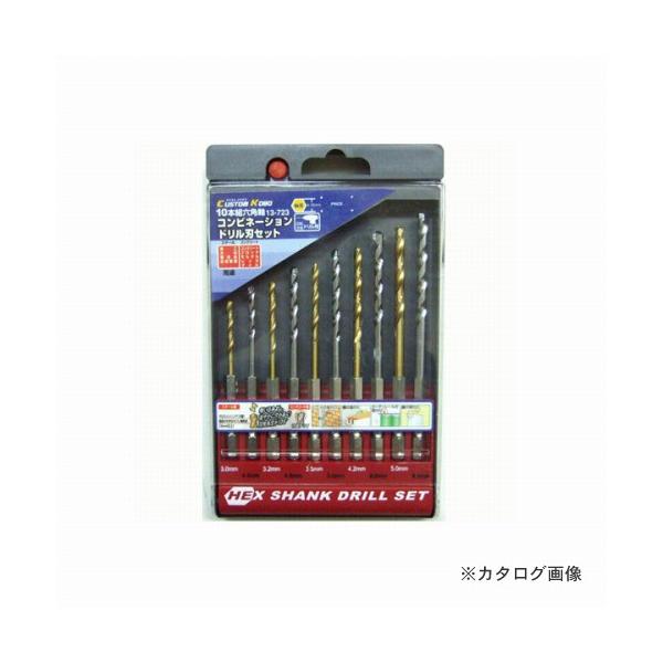 【メーカー名】●三共コーポレーション【特長】●喰い込みよし、速やかに穴があく！回転・ 充電ドリル用【仕様】●セット内容/スチール・3.0/3.2/3.5/4.2/5.0mm、コンクリート・4.4/4.8/5.0/6.0/6.4mm●六角軸/...