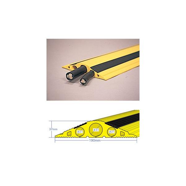 【メーカー】●ジェフコム（株）【特長】●２色トラタイプで注意喚起！屋外用プロテクター【仕様】●屋外の照明設置もこれでOK！コード、電線が引っかかる心配なし●カッターでラクラク切れる●適応電線類：・中央穴…φ31mm以下の電線・両サイド穴…φ...