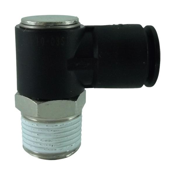 【メーカー】●千代田通商（株）【仕様】●適合チューブ外径D(mm)：10●接続口径：R3/8●六角対辺(mm)：17●使用圧力：1MPa(空気)、0.3MPa(水)●使用流体：空気、水●流体温度(℃)：-5〜60℃(空気)、5〜40℃(水)...