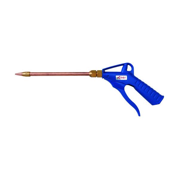 【メーカー】●虹技（株）【仕様】●ノズル長(mm)：220●ノズル取付口：リングジョイントφ9.5●エア取付口：Rc1/4●全長(mm)：371●空気消費量(［［Ｍ３］］/min)：338〜683●タイプ：強力ブロー●使用空気圧力(MPa)...