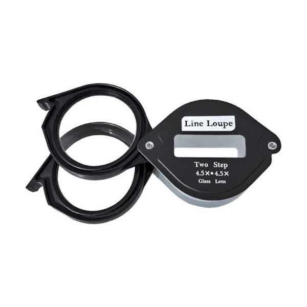 【メーカー】●（株）京葉光器【仕様】●倍率(倍)：4.5(2枚)●レンズ寸法(mm)：φ36●幅(mm)：61●奥行(mm)：46●高さ(mm)：18●ボディー：黒【材質・仕上げ】●レンズ:ガラス【質量】●32.000G