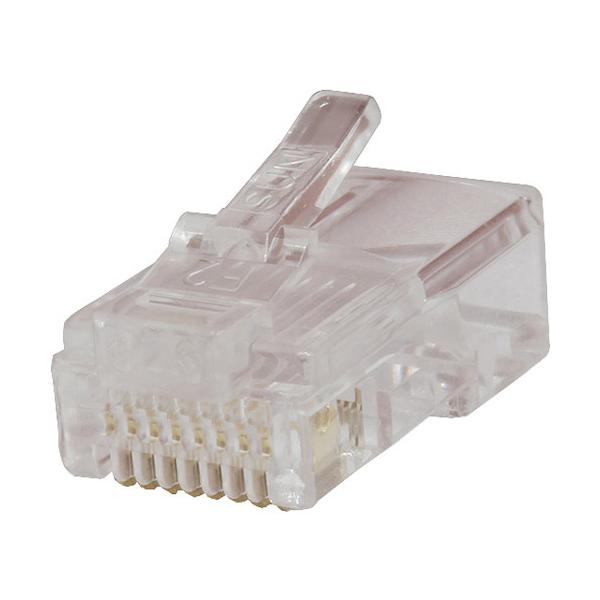 【メーカー】●（株）マーベル【仕様】●種類：CAT5e●適合ケーブル：AWG24〜26単線・より線●色：透明●タイプ：貫通式●プラグタイプ：RJ-45●適合機種：MLA-M102●貫通式モジュラープラグ（RJ-45、8P8C）●CAT5e対...