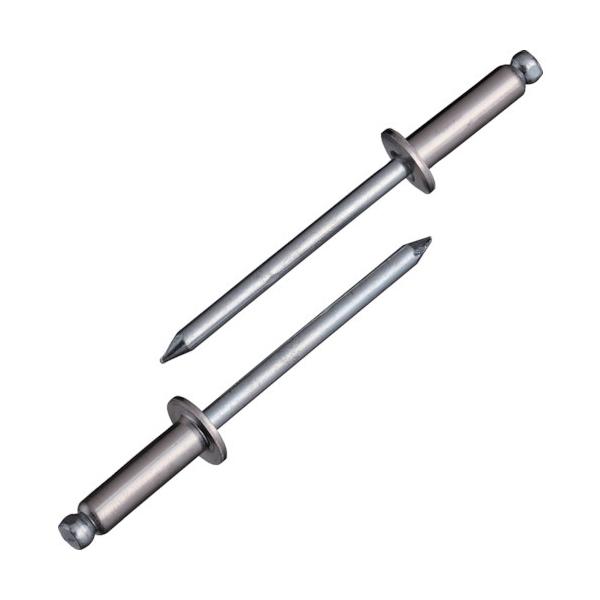 【メーカー】●（株）ロブテックス【仕様】●かしめ板厚(mm)：22.3〜25.4●リベット長(mm)：29.7●フランジ径(mm)：9.5●リベット径(mm)：4.8●下穴径(mm)：4.9〜5.0●せん断強度(N)：5450●引張強度(N...