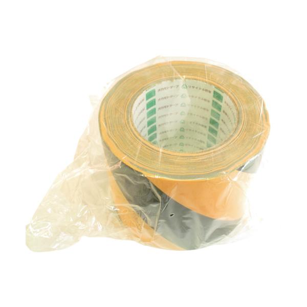 【メーカー】●オカモト（株）粘着製品部【仕様】●色：イエロー/ブラック●幅(mm)：100●長さ(m)：25●厚さ(mm)：0.31●テープカット条件：手で切断可能●粘着力(N/25mm)：10.8●粘着力：4.3N/10mm●引張強度：1...