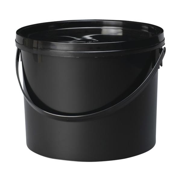 【メーカー】●ＤＩＣプラスチック（株）　容器資材営業部【仕様】●容量(L)：5●色：ブラック●内径(mm)：208●直径(mm)：225●高さ(mm)：175●目盛間隔(L)：なし●幅(mm)：225●奥行(mm)：225【材質・仕上げ】●...