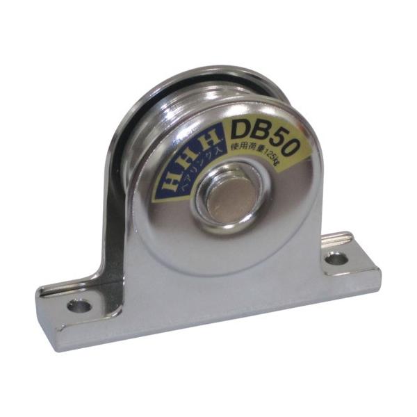 【メーカー】●（株）スリーエッチ【仕様】●基本使用荷重(t)：0.125●最大使用ロープ径(mm)：8●車数：1●車径(mm)：50●寸法(mm)A：75●寸法(mm)B：100●寸法(mm)C：35●シーブ軸受：ベアリング●最大使用ロープ...