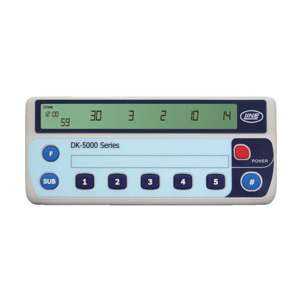 【メーカー】●ライン精機（株）【仕様】●計数範囲：0〜9999●ボタン数：5連●縦(mm)：70●横(mm)：170●厚さ(mm)：25●電源(V)：単4乾電池×4個(別売)/USBケーブル、ACアダプタ(別売)●電源：単4乾電池×4個(別...
