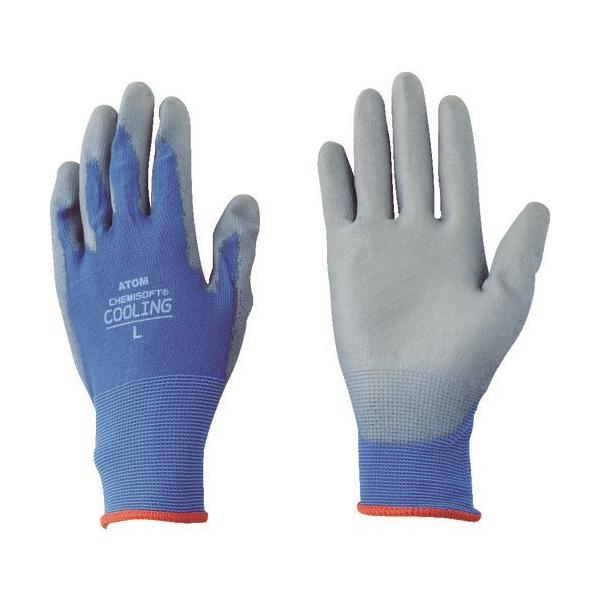 【メーカー】●アトム（株）【仕様】●色：ブルー●サイズ：S●全長(cm)：23.1●手のひら周り(cm)：17.4●中指長さ(cm)：7.6●厚さ(mm)：0.2●ゲージ数：13●13ゲージ編【材質・仕上げ】●繊維部:ナイロン、ポリエステル...