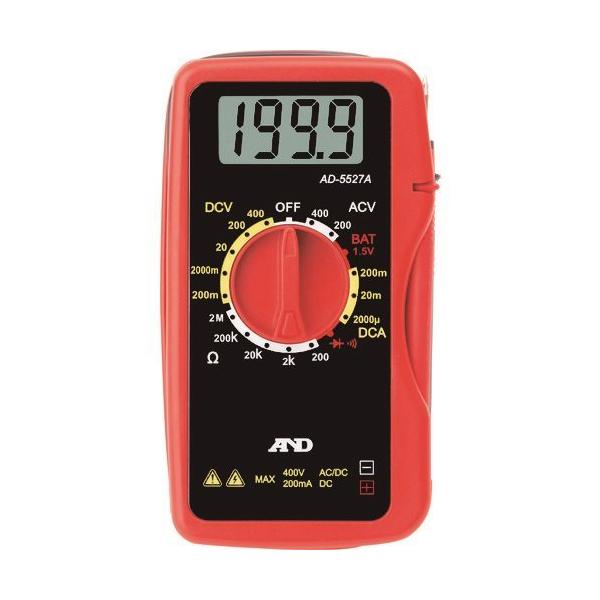 【メーカー】●（株）エー・アンド・デイ【仕様】●直流電圧(V)：400●直流電流(mA)：200●交流電圧(V)：400●抵抗(Ω)：2M●検波方式：平均値整流(MEAN)●バッテリーチェック：可●導通チェック：可●幅(mm)：60●奥行(...