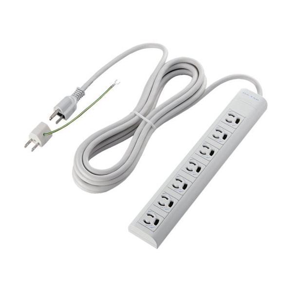 【メーカー】●エレコム（株）【仕様】●コンセント数：7個口●ケーブル長(m)：5●色：グレー●定格電圧(V)：AC125V・15A・最大1500Wまで対応●幅×奥行×高さ(mm)：約295mm×50mm×31●パッケージ：PE袋●ケーブル径...