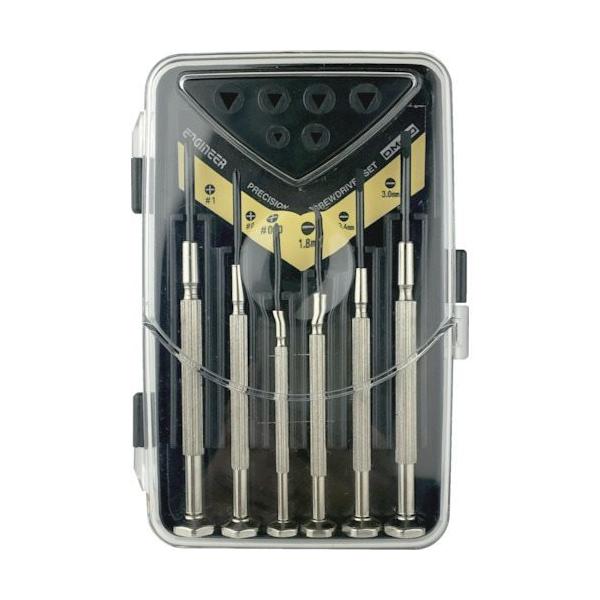 【メーカー】●（株）エンジニア【仕様】●セット内容(点)：6●セット内容：DM-22、24、25、33、34、35●先端サイズ：［［＋］］No.000、［［＋］］No.0、［［＋］］No.1、［［−］］1.8×0.3mm、［［−］］2.4×...