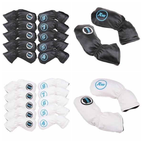 アイアンカバー ゴルフカバー 10点セット 番手付 防水 送料無料