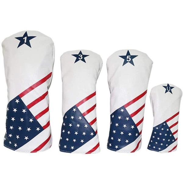 ゴルフヘッドカバー ドライバー用カバー ウッド用カバー ユーティリティ UT用カバー 1番 3番 5番 U番