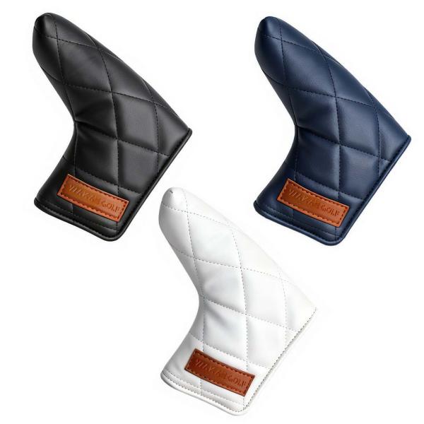 防水仕様 パターカバー（ピンタイプ用）｜ 単品雨の日も安心！大切なクラブをしっかり守る、防水仕様のパターカバーです。おしゃれで高級感のあるPUレザー素材を使用し、機能性とデザイン性を両立。裏地はクラブを傷つけない起毛素材を採用し、やさしく保...