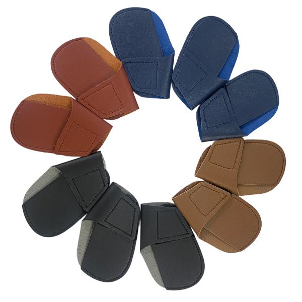 ・商品内容：アイアンカバー　10点セット・カラー：ブラック・ブラウン・レッドブラウン・ネイビー・デザイン：無地・材質：PU革※サイズは個体差により多少の誤差が生じます。※モニター環境により実物と色味が異なって見える場合がございます。(キーワ...