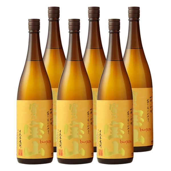 富乃宝山　25度1800ml 黄麹仕込み。厳選された「黄金千貫」を丹念に磨き低温管理で丁寧に仕込みました。新しい芋焼酎の世界を拓しました。柑橘系の爽やかな香りとキレのいい口当たりです。