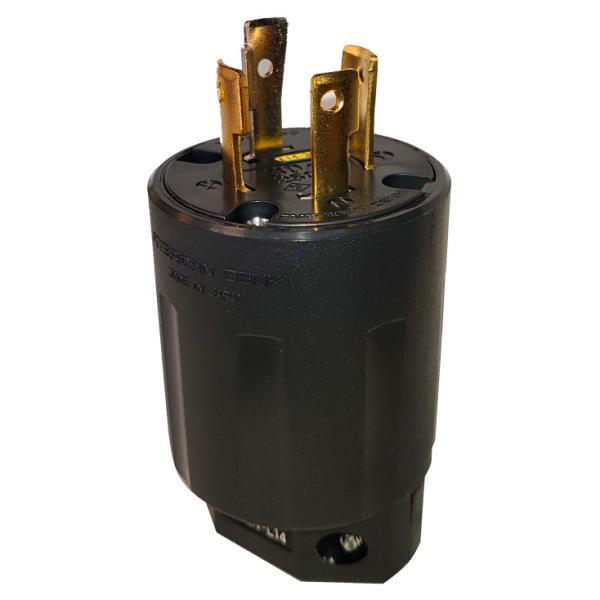 NEMA規格番号 NEMA L14-30色 黒色適用電線 2PNCT/VCT 5.5mm?、8mm?電線接続方式 圧着端子式、引締式適用圧着端子 R5.5-5、R8-5本体難燃性 UL94 V-0単重 137.0g備考 ナイロンカバーRoH...