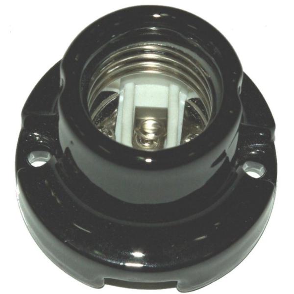 オールトーキレセップ 青山電陶 E26-18 黒 磁器レセップE26 電球用 オールトーキレセップ 磁器製 結線方法：ねじ止め 300V 6A 58φ×46mm E26レセプタクル商品仕様ブランド名 青山電陶メーカー型番 E26-18 黒原...