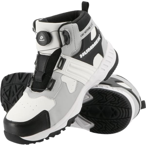 先芯素材:衝撃圧迫強度JIS L種相当樹脂製    甲皮    :合成繊維、合成皮革    底      :EVA/ゴム    中敷    :通気・衝撃吸収カップ中敷(着脱できます)    裏布    :吸汗裏布       重量    :...