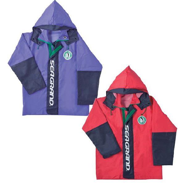 ■サイズ：Ｓ〜3Ｌ■カラー：レッド パープル■素材：表地　ＰＶＣ（耐寒配合）　　　　裏地　ポリエステル（はっ水処理）■総厚：0.4ｍｍ■フード一体式★耐水性：生地の縫製はウエルダー加工で縫い目より水の侵入はありません。★ 袖口からの水の浸入...