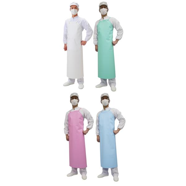 ■素　材：抗菌配合ポリウレタンフィルム ■紐：PU（1.3ｍ×2本）■製法：高周波ウェルダー■厚さ：0.25mm■重　量 ：S:290g / M:310g / L:350gMade in Japan金属ハトメを使用しない、異物混入対策商品耐...