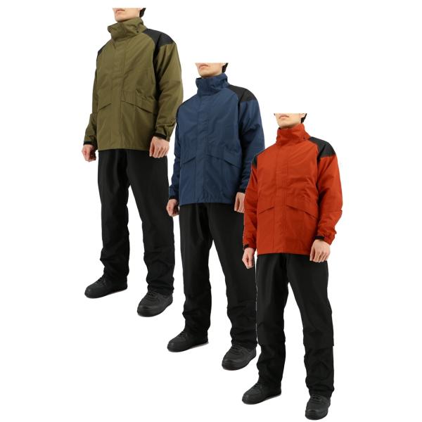 素材●上衣:【表地】ポリエステル100％　TPUラミネート　はっ水、     　      ●パンツ:【表地】ポリエステル100％　TPUラミネート　はっ水■耐水圧：耐水圧は20,000mmH2O　以上、縫い目には防水テープ加工■透　湿：1...