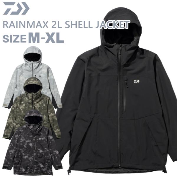 ■ブランド：DAIWA ダイワ■メーカー品番：DR-3625JEX■商品名：RAINMAX 2L SHELL JACKET■表生地：ポリエステル100％■裏生地：ポリエステル100％■カラー：BLACK ブラック HAZE CAMO BLA...