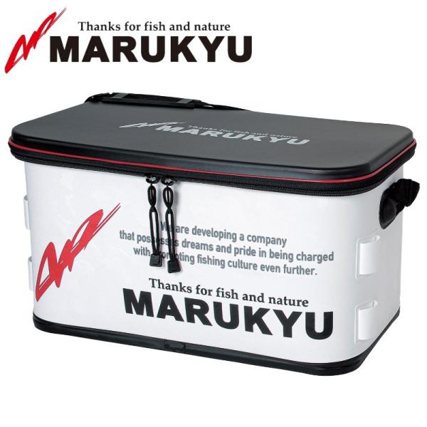 MARUKYU プライムエリア雨やしぶきから大切なタックルを守る全天候型タックルバッグの大容量サイズ。ドライバッグ01モデルと比較し収納力が約25％アップ。フタ裏にはメッシュポケットを装備し、細かな釣具を収納できます。調整可能なヒンジベルト...