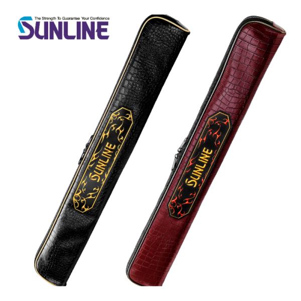 【発売日：2026年10月30日】SUNLINE ステータス82cmの松山一投流にも対応するシャクケース。3〜4本のシャクをまとめて収納することが出来ます。カラー：ブラック / レッドサイズ：W110×H840mm素材：PVC出品商品名 サ...