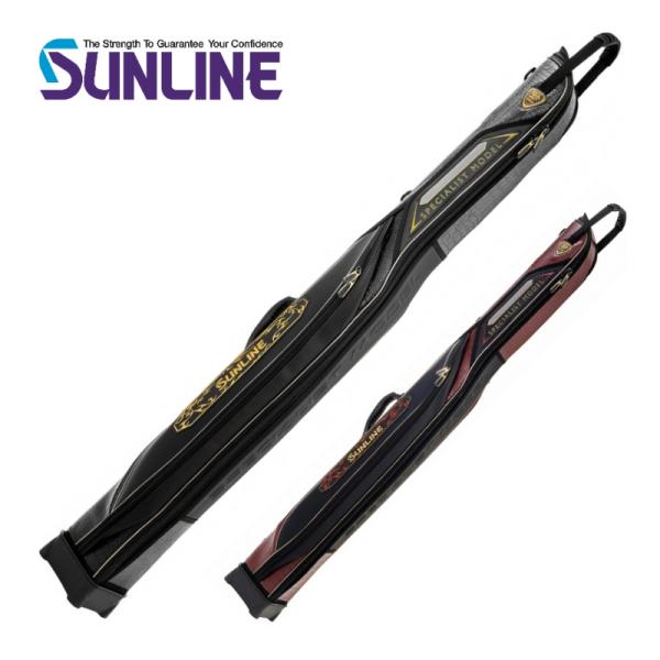 【発売日：2026年10月30日】SUNLINE ステータス一般的な長さの磯竿2〜3本とタモの柄が収まるクロコダイル調生地を使用した存在感抜群のスリムタイプのロッドケース(内寸約135cm)です。メインルームには物がぶつからない仕切りとロッ...