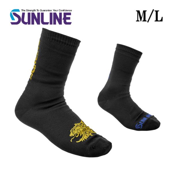【発売日：2026年05月31日】SUNLINE ステータス防水フィルムを内蔵した防水仕様のソックス。生地の厚さを最小限に抑えた薄さで仕上げ靴のサイズを気にせずに着用できます。カラー ゴールド/ブルーサイズ M(25~27cm)/L(28~...