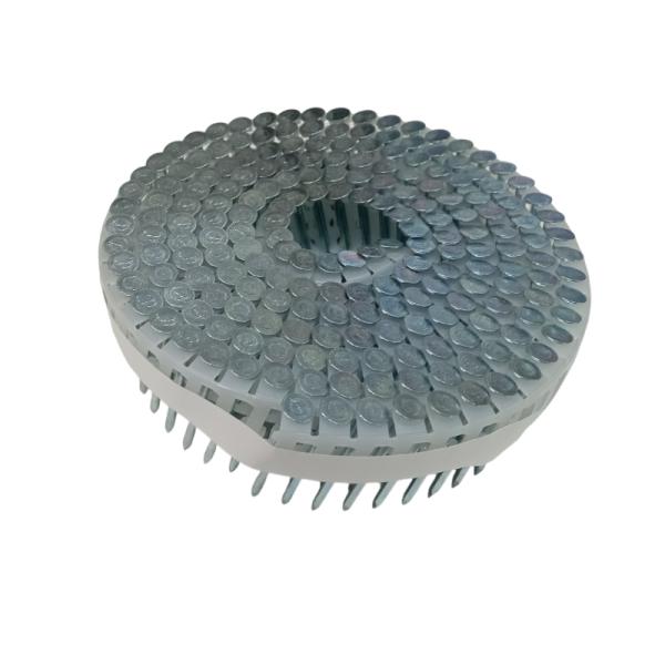 ツーバイフォー工法用、せっこうボードを止めるGN釘を釘打機用にシート連結GNF-40 ユニクロ平頭　1巻200本　バラ1巻単価