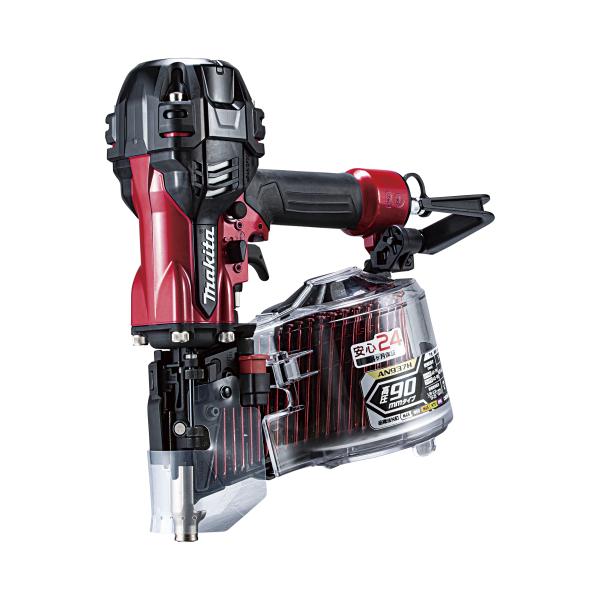 取り回しが快適で狙いやすい90mm高圧エア釘打が登場ハウジング前方部12mmスリム化ハウジング前方をスリム化したことにより、先端の視認性が向上。【主要機能】モデルNo：AN937H使用空気圧力(MPa)[kgf/cm2]：1.28〜2.26...