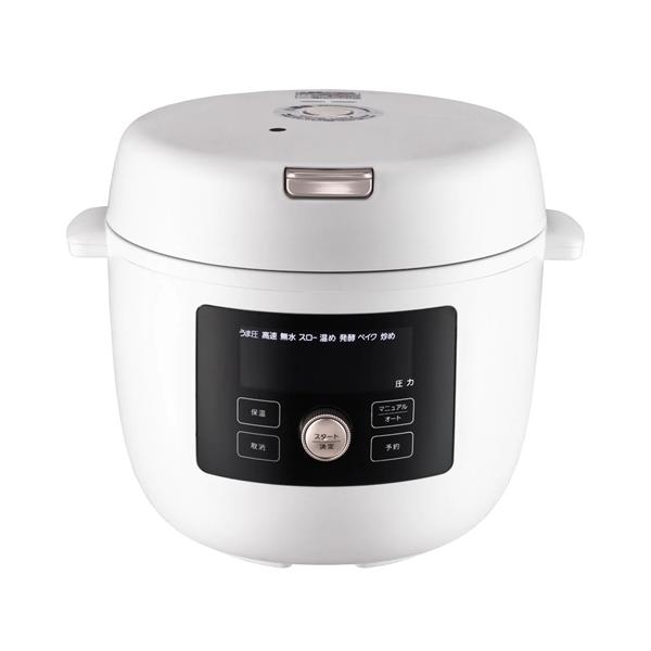 タイガー独自の最適でやさしい圧力“うま圧”（約1.15気圧）一般的な電気圧力鍋は1.7気圧以上の高圧力をかけて調理しますが、TIGER COOKPOTはやさしい圧力（約1.15気圧）で、調理を開始してから食べられるまでの行程時間を短くしまし...