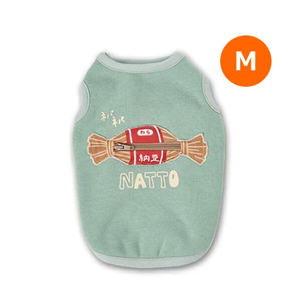 おもしろかわいい納豆デザインファスナーを開けると納豆さんがこんにちは♪暖かく着られる裏起毛素材【素材】綿 50%　ポリエステル 45%　ポリウレタン 5%【サイズ：M】着丈：25-27cm胴回：37-39cm首回：26-28cm体重：2.5...