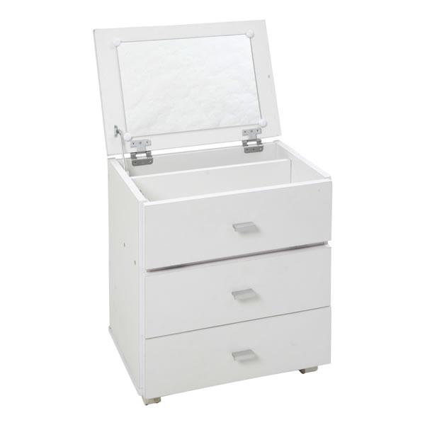 【カラー】ホワイト【商品サイズ（約）】全体：幅450 × 奥行310 × 高さ530mm耐荷重(天板)：15kg引出内寸(上段)：380x155x115mm引出内寸(下段)：380x235x115mm【商品重量】15kg【素材】■表面材：プ...